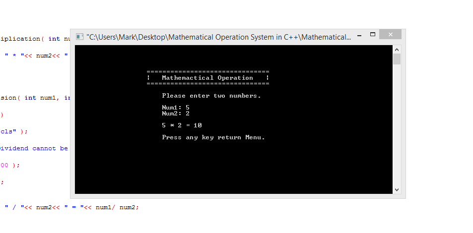 Mathematical Operation System in C++ with Source Code | SourceCodester Mathematical Operation System in C++ with Source Code | SourceCodester